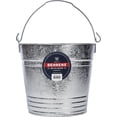 Behrens 14-Quart Galvanized Steel Utility Pail with Metal Round Bucket ...