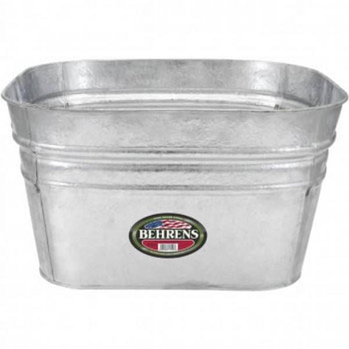 Behrens 15.5 Gallon Hot Dipped Steel Square Tub - Walmart.com