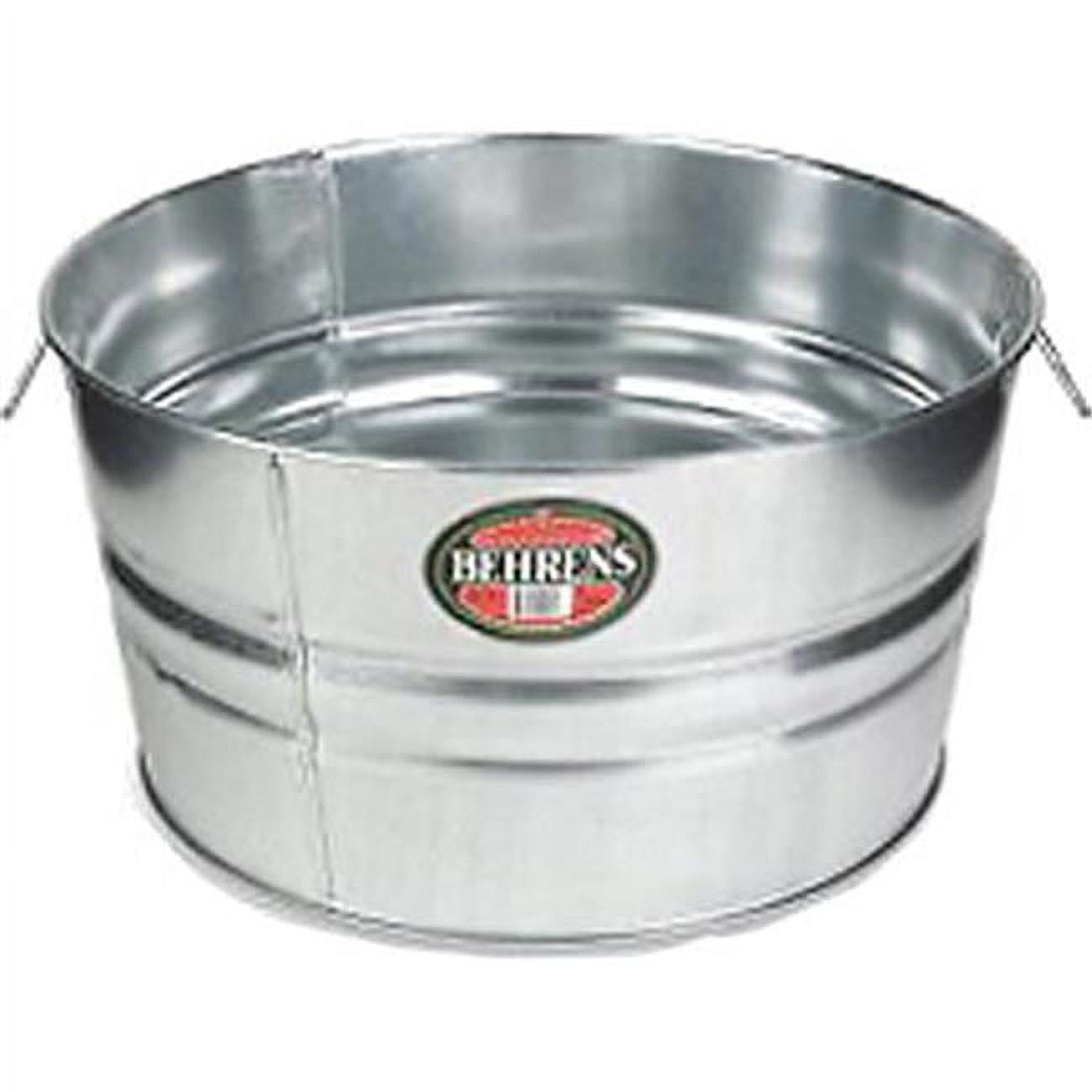 Behrens 1GS 10.5 gal Galvanized Round Wash Tub - Walmart.com