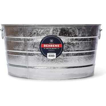 Free Shipping! Behrens 11 gal. Steel Tub Round - Walmart.com