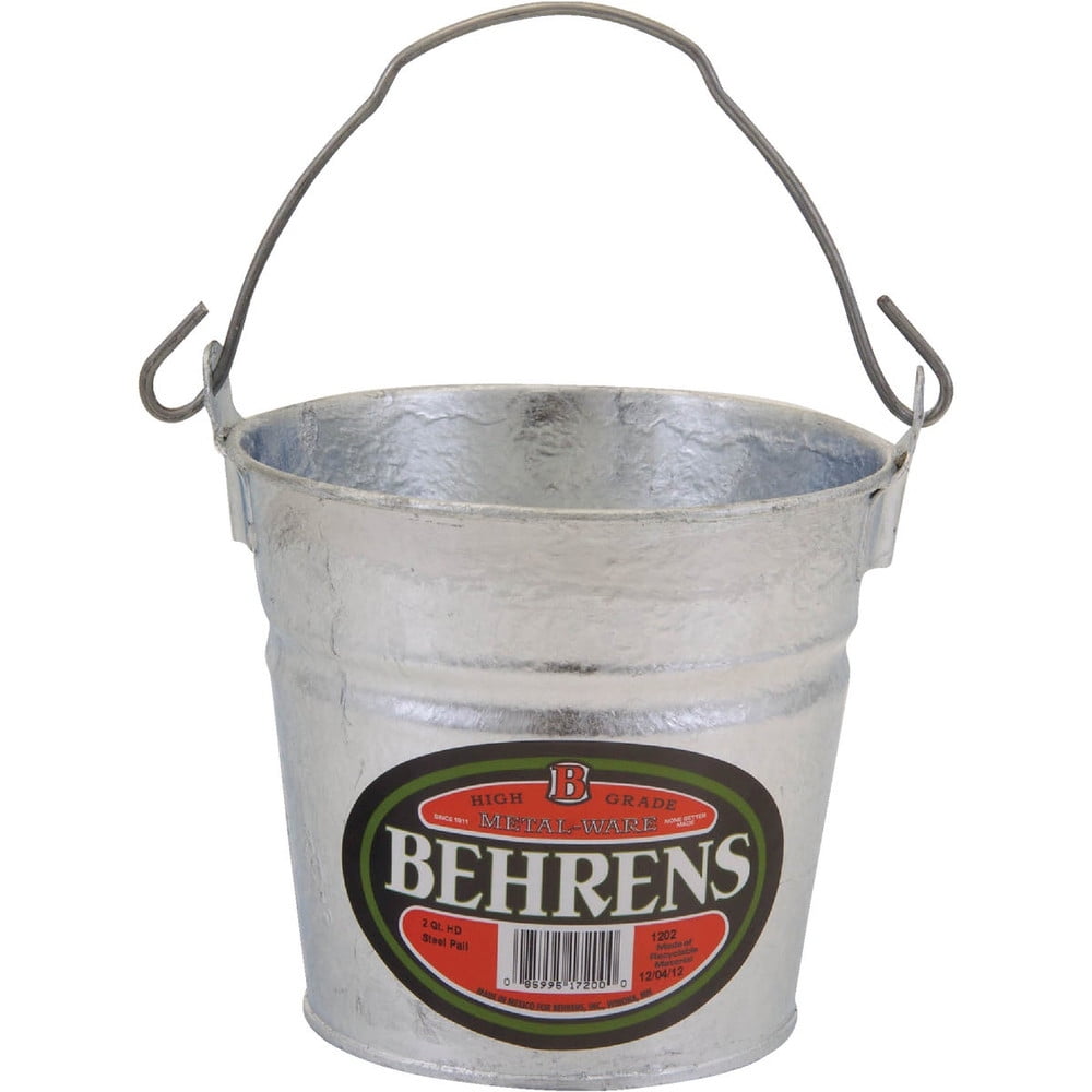 Behrens 2 Qt. Hot-Dipped Steel Pail 1202 1202 610216 - Walmart.com