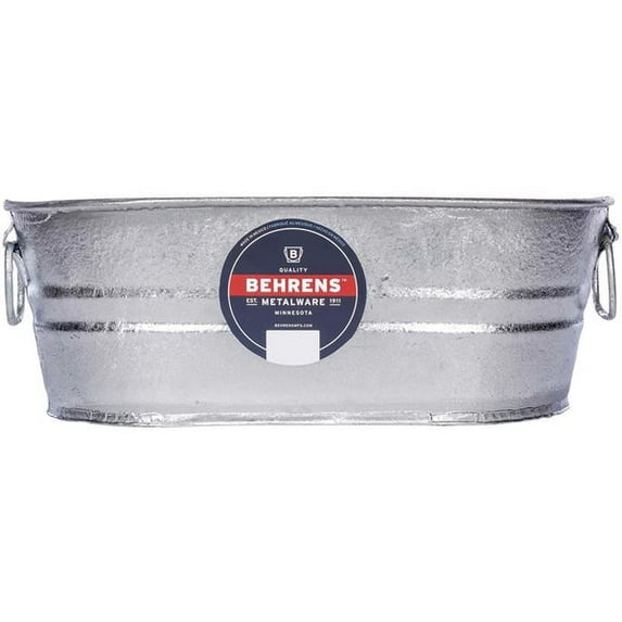Behrens 2 gal Steel Tub Oval - Walmart.com