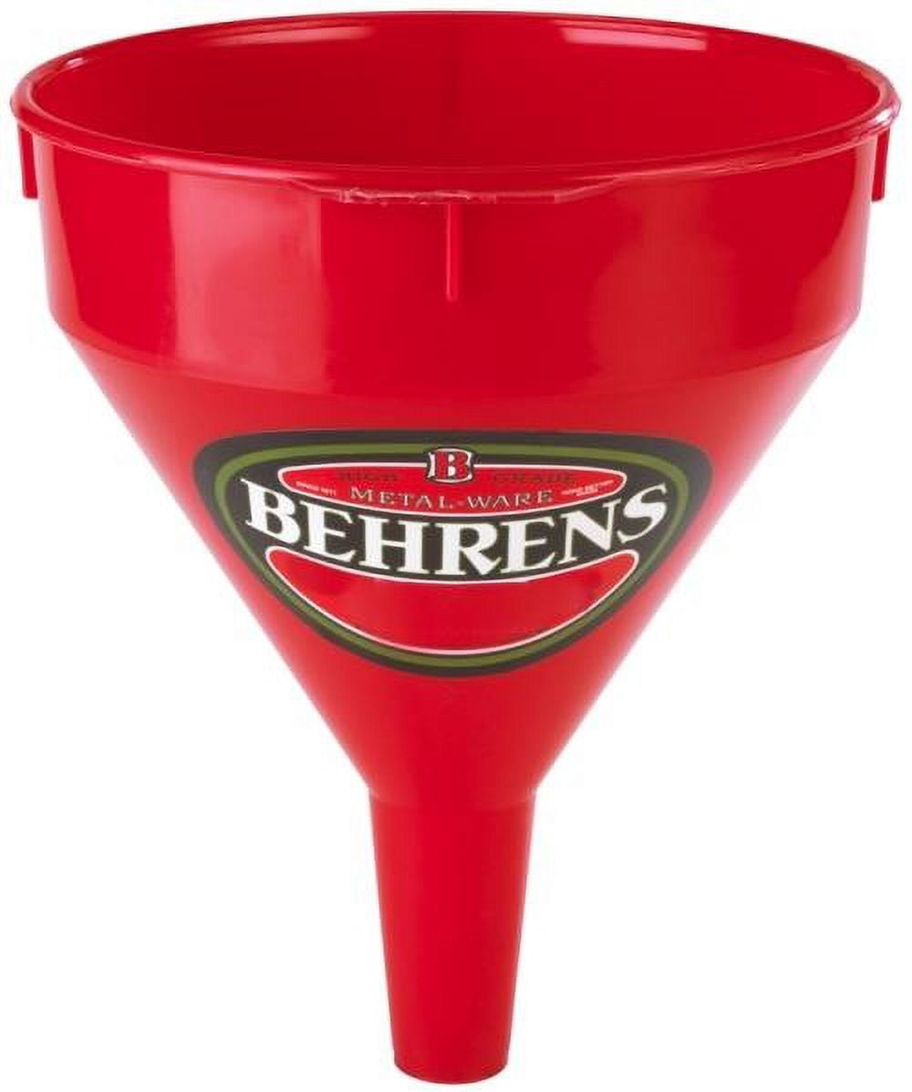 Behrens 212F Funnel, 2 qt Capacity, Plastic, Red, 8-3, 4" H - Walmart.com