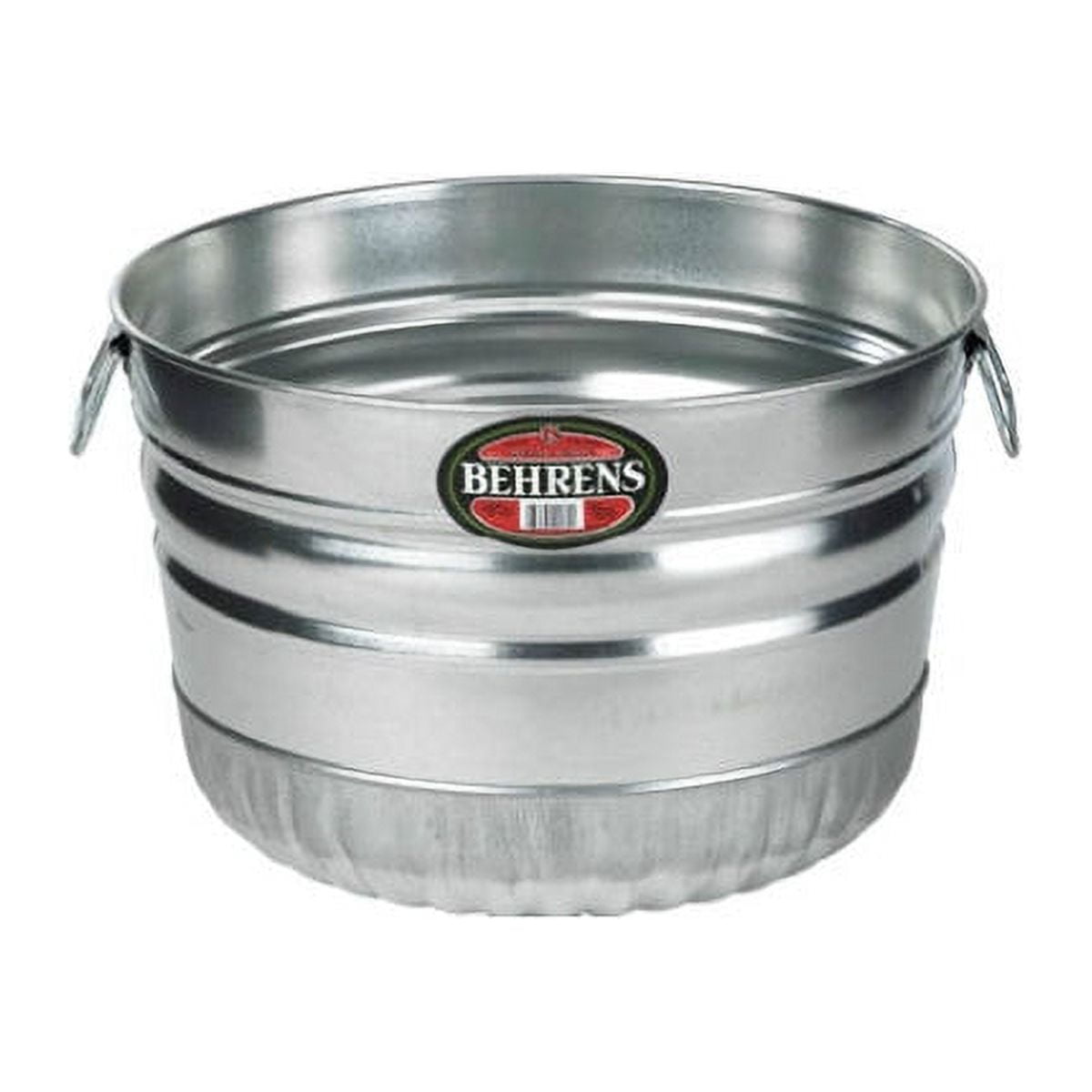 Behrens 32S Basket Round Galvanized Steel Tub, 1-Bushel - Walmart.com