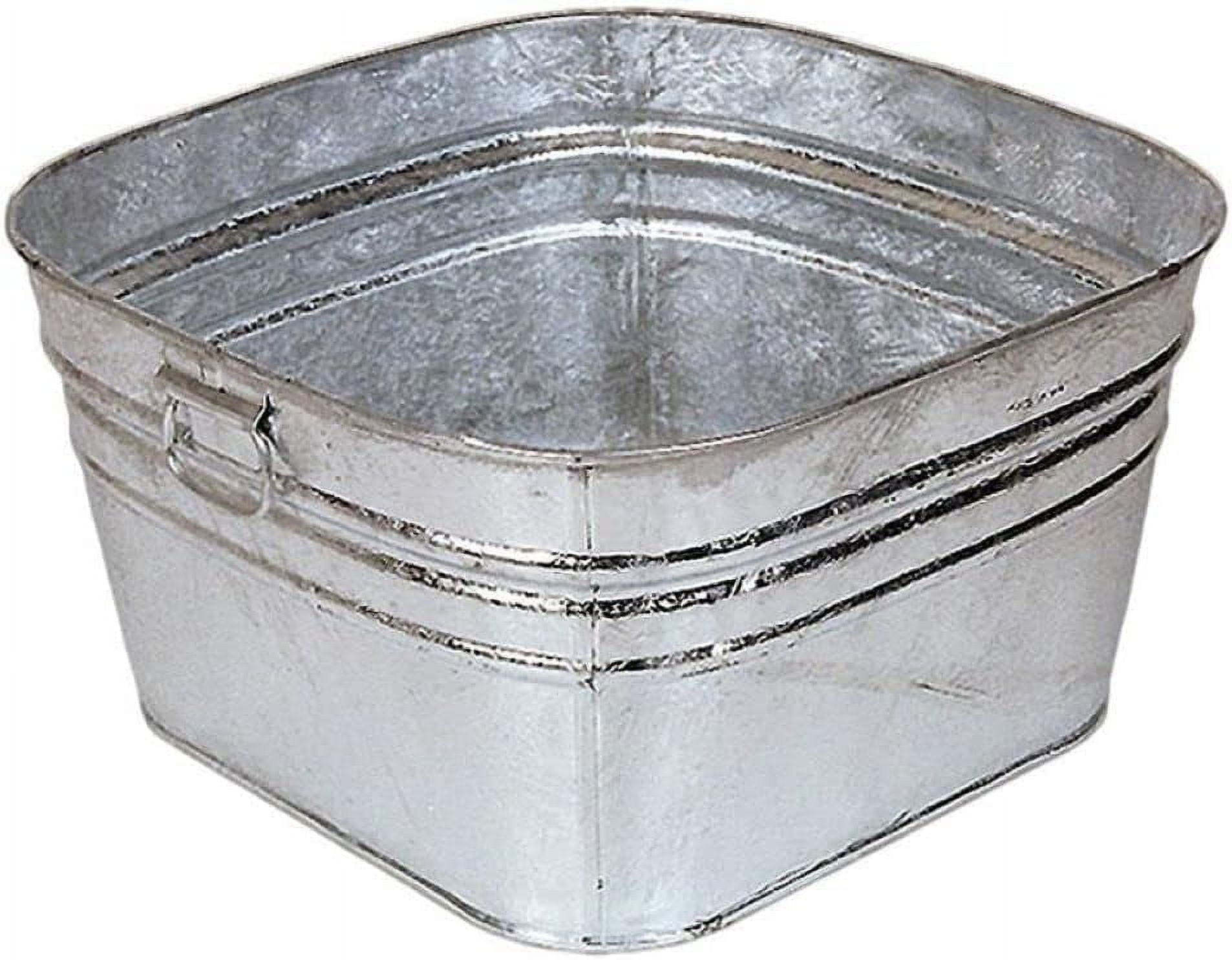 Behrens 62 Hot Dipped Galvanized Steel Tub, 15 Gal, Silver - Walmart.com