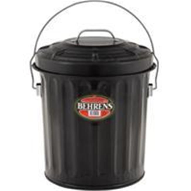 Behrens Manufacturing-Ash Pail- Black 7.5 Gallon B907P - Walmart.com