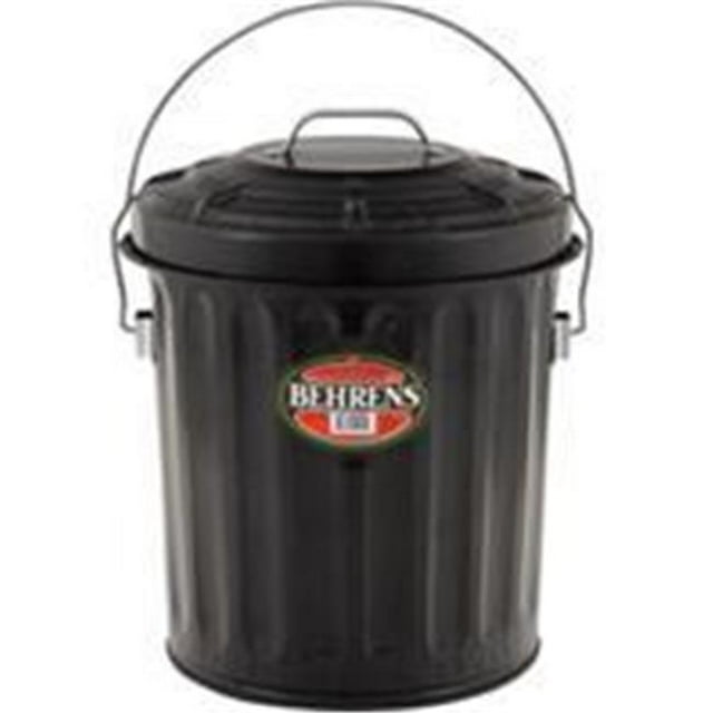 Behrens Manufacturing-Ash Pail- Black 7.5 Gallon B907P - Walmart.com