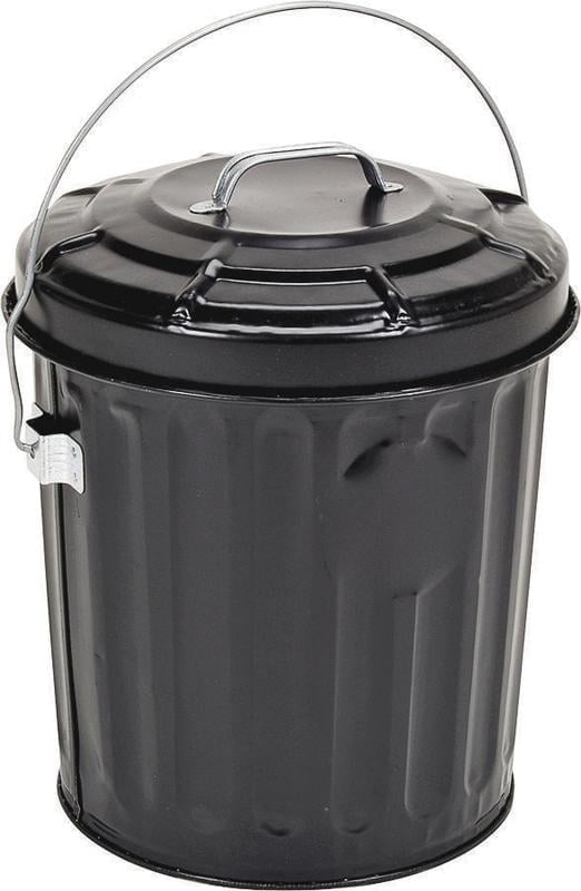 Behrens 7.5 Gal. Black Galvanized Steel Ash Pail B907PK - Walmart.com