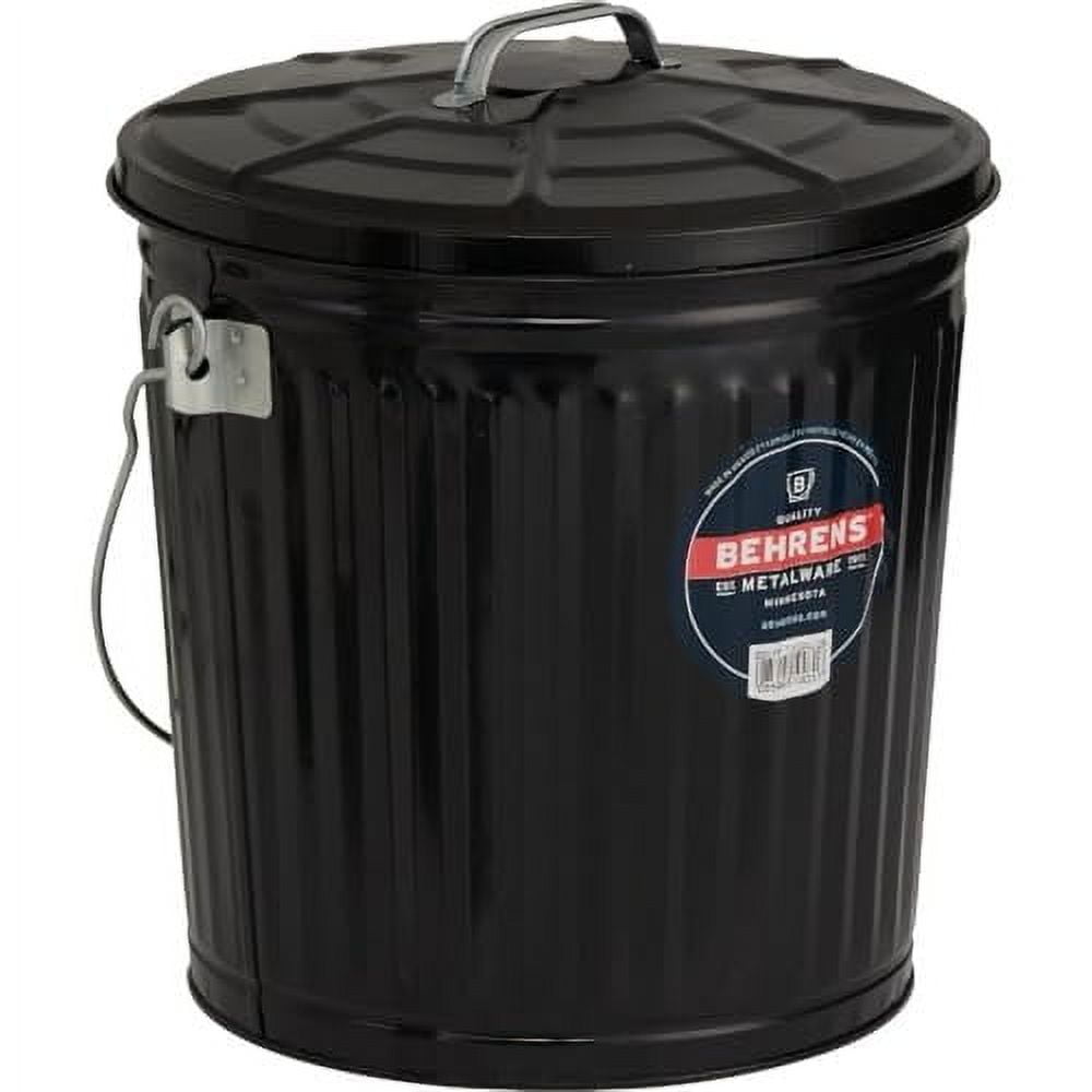Behrens, Steel Black Ash Pail, B907P, 6 gal capacity - Walmart.com