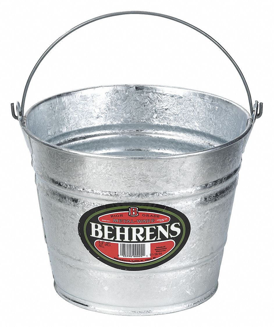 Behrens Bucket,1 1/4 gal,Silver 1205 - Walmart.com