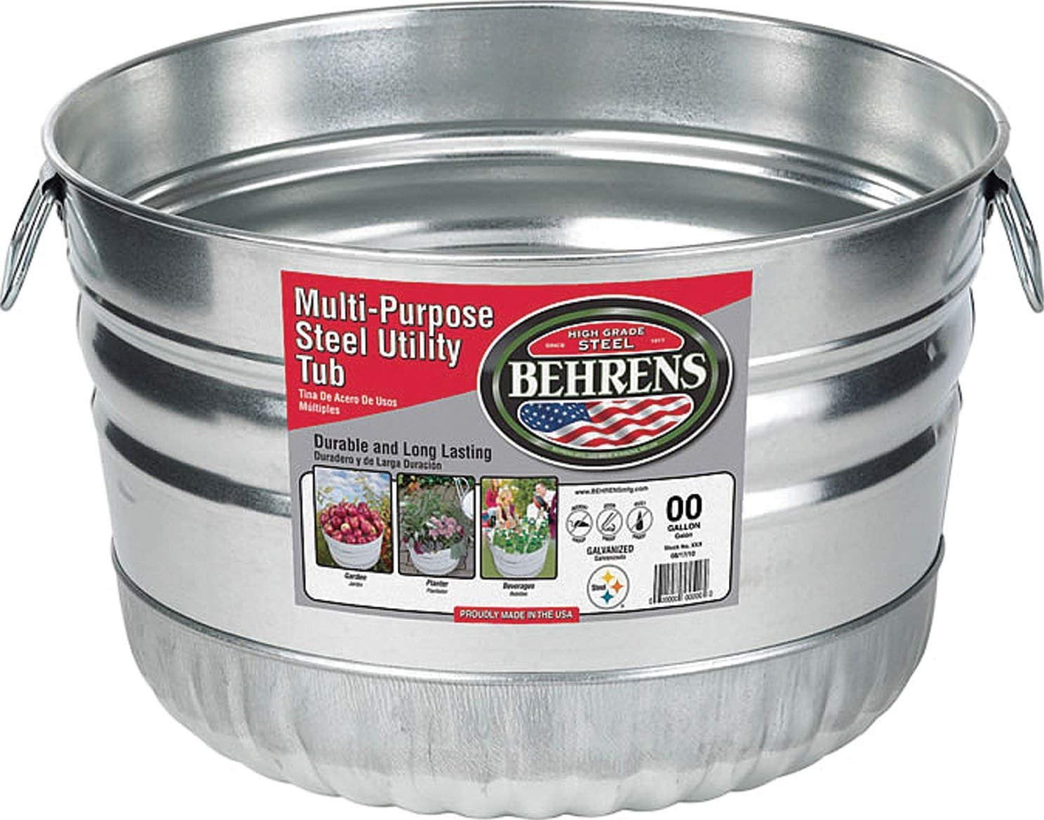 Behrens Bushel Basket Galvanized Sheet Steel - Walmart.com