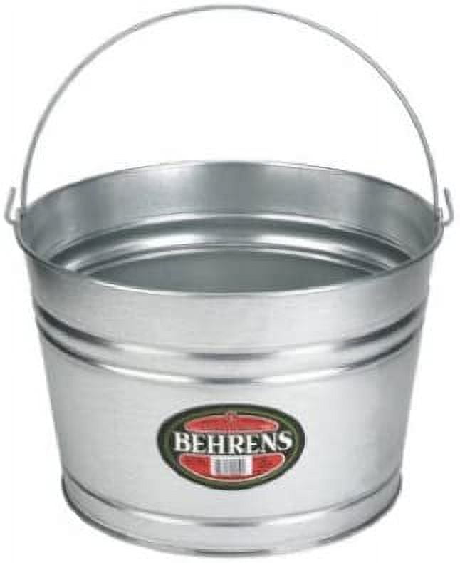 Behrens C17GS Wash Tub, Galvanized Sheet Steel, Round, 4-Gals ...