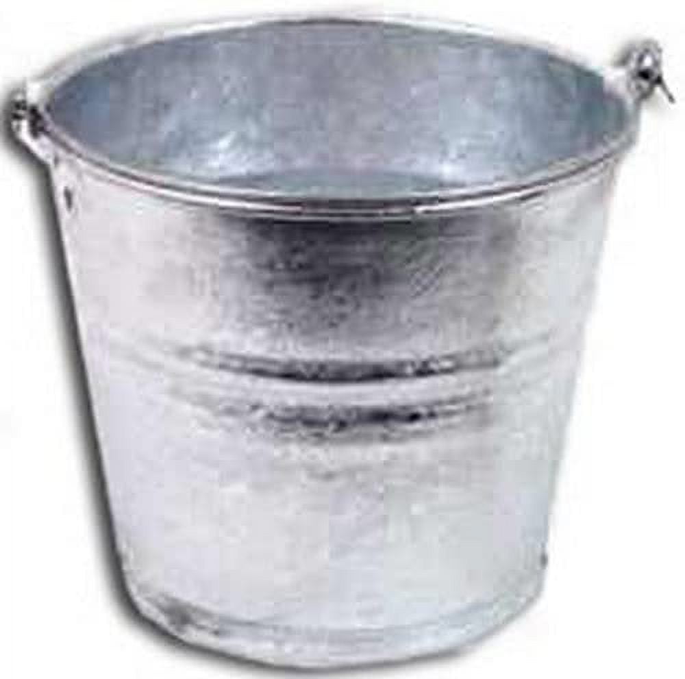 Behrens High Grade Steel 1212GS 12 Qt Silver Galvanized Steel Pail ...
