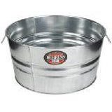 Behrens High Grade Steel 1GS 11 Gal Silver Galvanized Steel Round Tub ...