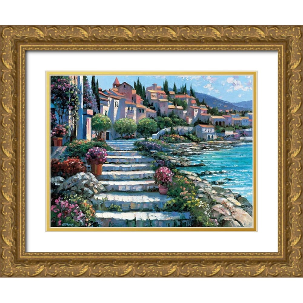 Behrens, Howard 14x12 Gold Ornate Wood Framed with Double Matting ...