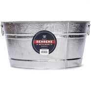 Behrens Metal Water Beverage Tub, Hot Dipped Galvanized Square, 15.5 ...
