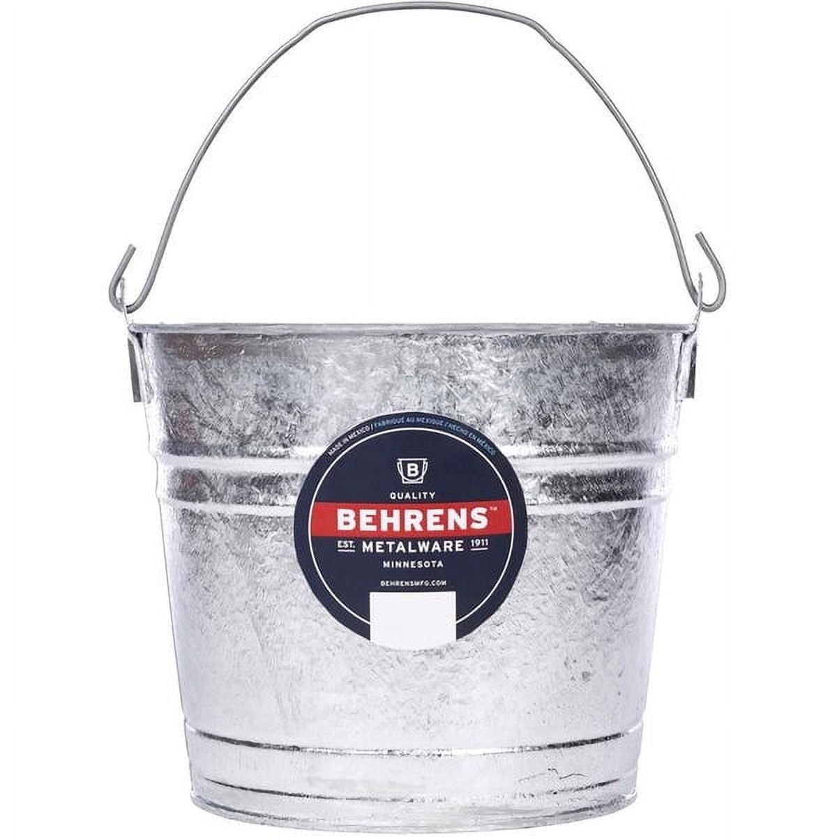 Behrens Metal Pail Galvanized 10 Qt - Walmart.com