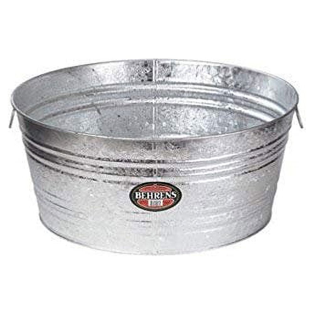 Behrens Tub 10.5 Gal Round Galvanized - Walmart.com