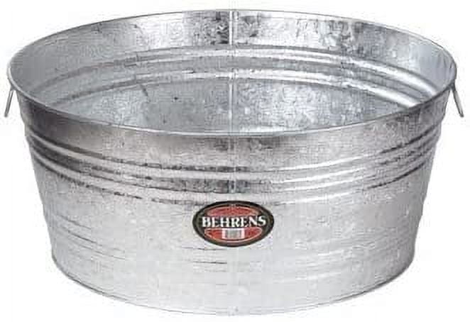 Behrens Tub 10.5 Gal Round Galvanized - Walmart.com