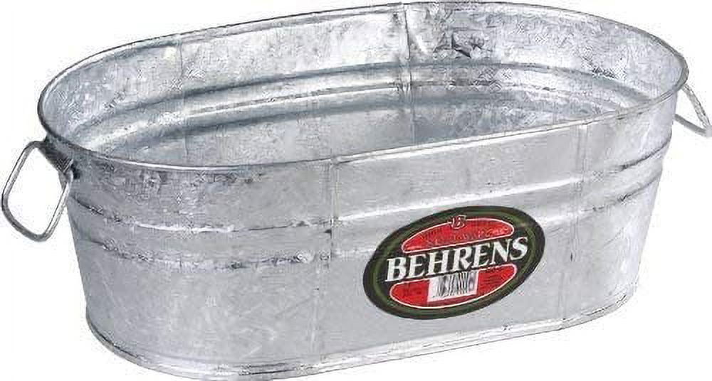 Behrens Tub 4 Gal Oval Galvanized - Walmart.com