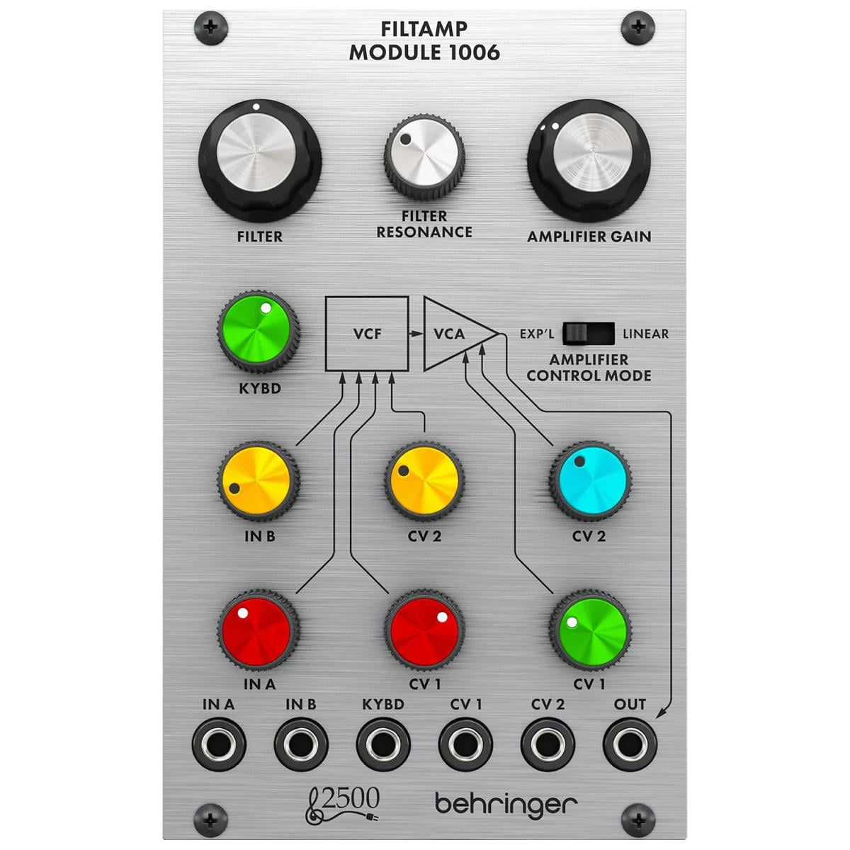 Behringer Legendary 2500 Series 1006 FiltAmp 24dB Low-Pass VCF and VCA ...