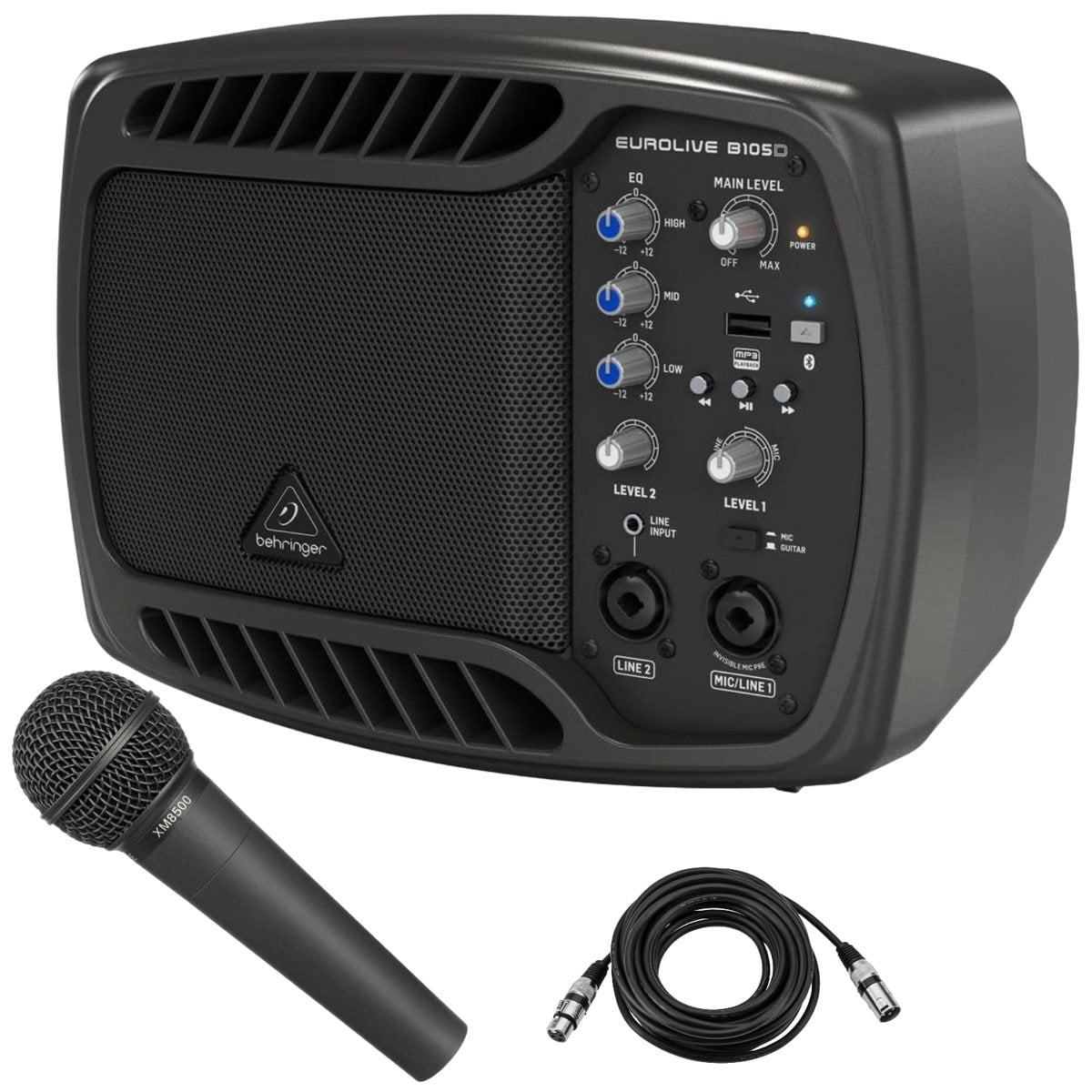 Behringer B105D 50W Ultra-Compact Multi-Purpose Active PA and Monitor ...