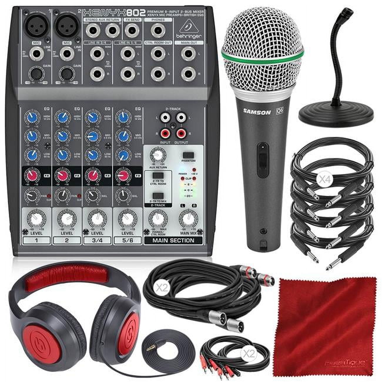 Behringer BEHRINGER-802-P-KIT1574-NFBA Xenyx 802 8-Channel Compact ...