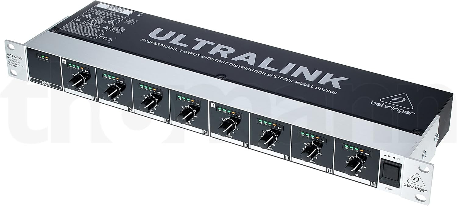 Behringer DS2800 2-Input 8-Output Distribution Splitter - Walmart.com