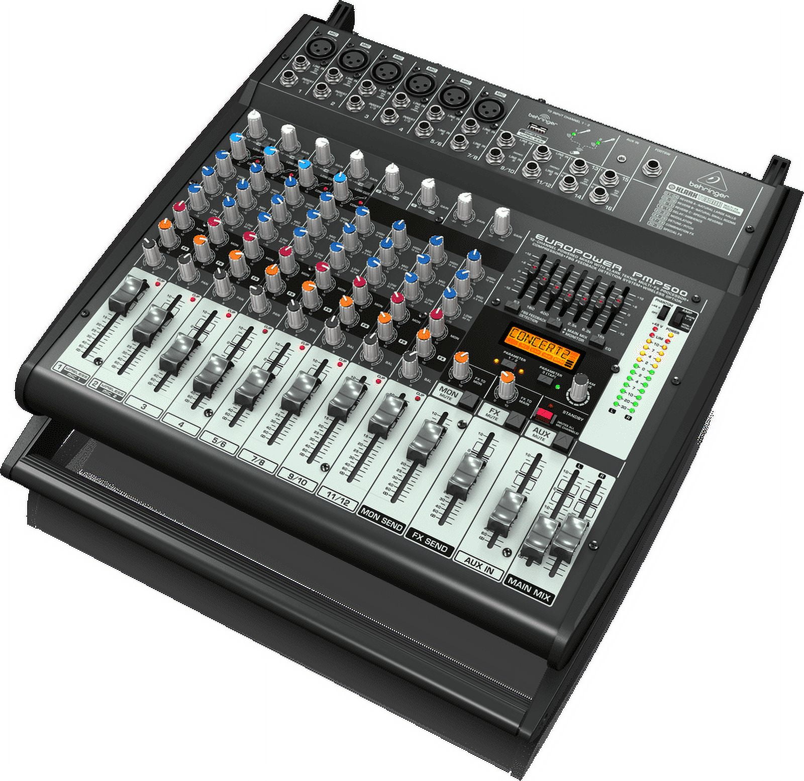 Behringer EUROPOWER PMP500 500-Watt 12-Channel Powered Mixer w/ KLARK ...