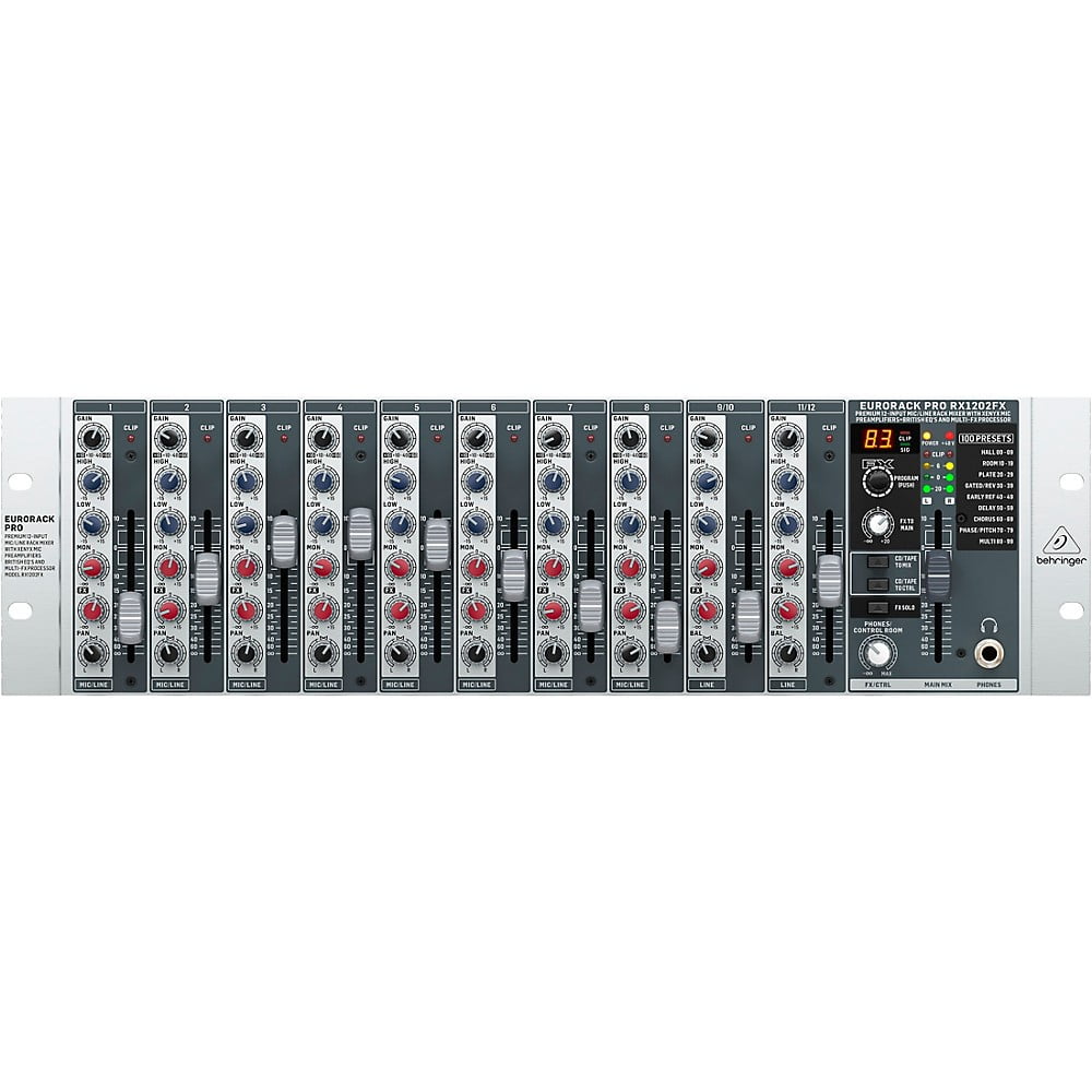 Behringer EURORACK PRO RX1202FX Rackmount Mixer With Effects - Walmart.com
