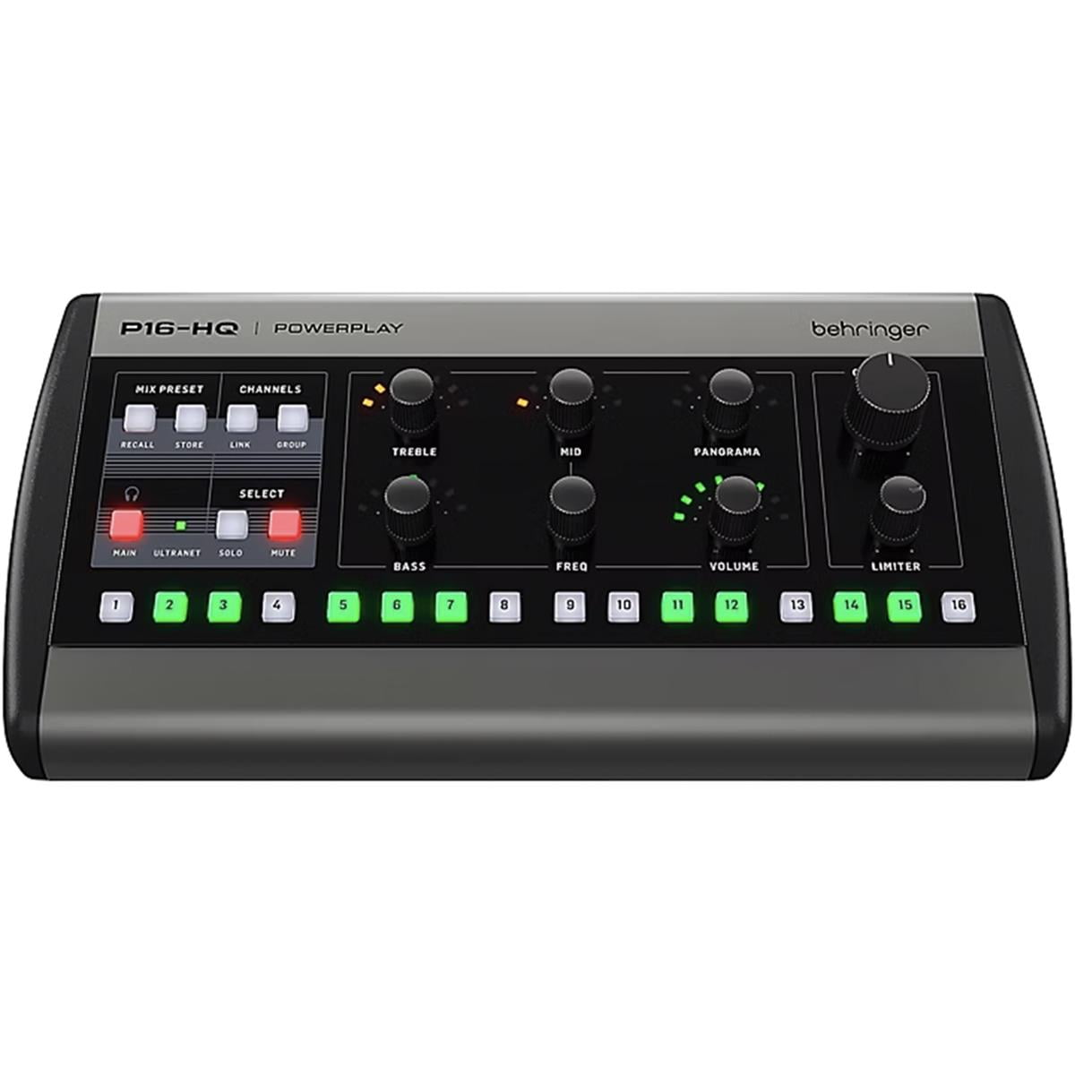 Behringer P16-HQ POWERPLAY 16-Channel Personal Monitoring Mixer ...