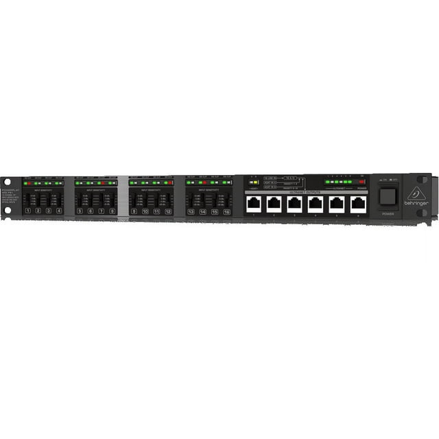 Behringer POWERPLAY P16-I 16-Channel 19'' Input Module w/ Analog & ADAT ...