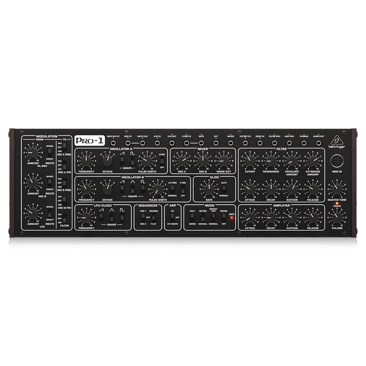 Behringer PRO-1 Semi-Modular Analog Synthesizer with Dual VCOs, VCF and VCA - Walmart.com