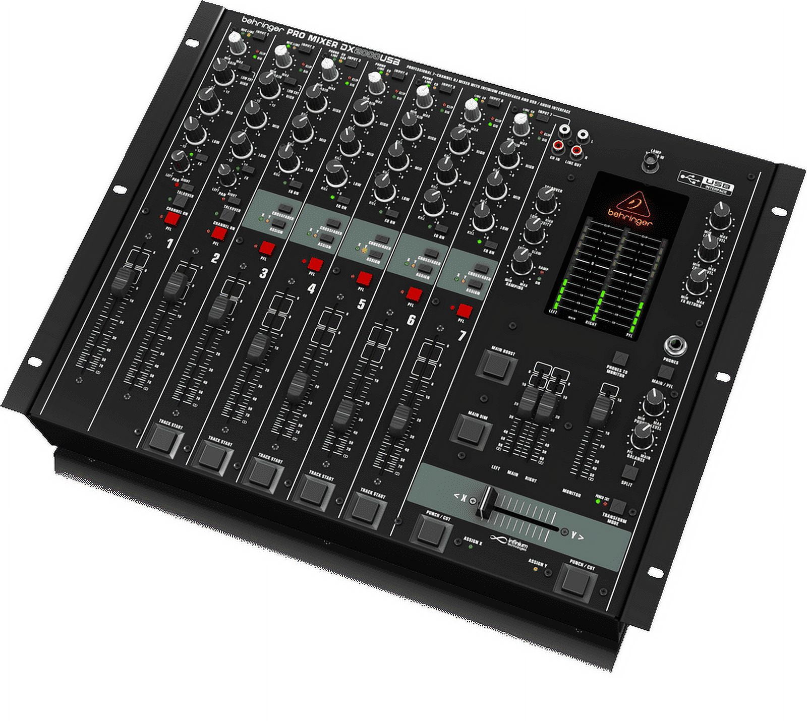 Behringer PRO MIXER DX2000USB Professional 7-Channel DJ Mixer w ...