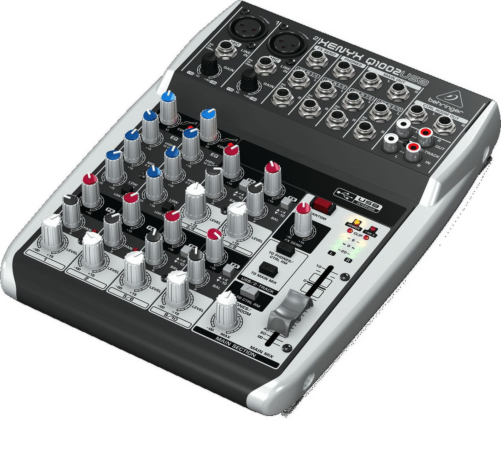 Behringer Q1002USB 10-Input 2/2-Bus USB Audio Interface Mixer w/ XENYX ...