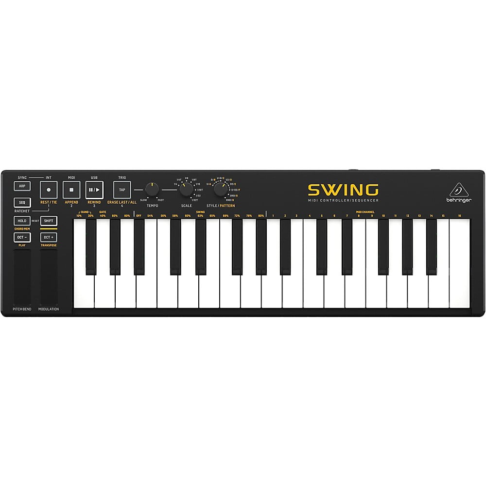 Behringer SWING 32-Key USB MIDI Controller Keyboard with 64-Step ...