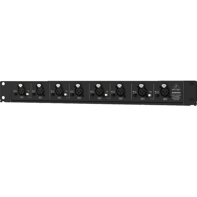 Behringer ULTRALINK MS8000 Ultra-Flexible 8-Channel Microphone Splitter ...