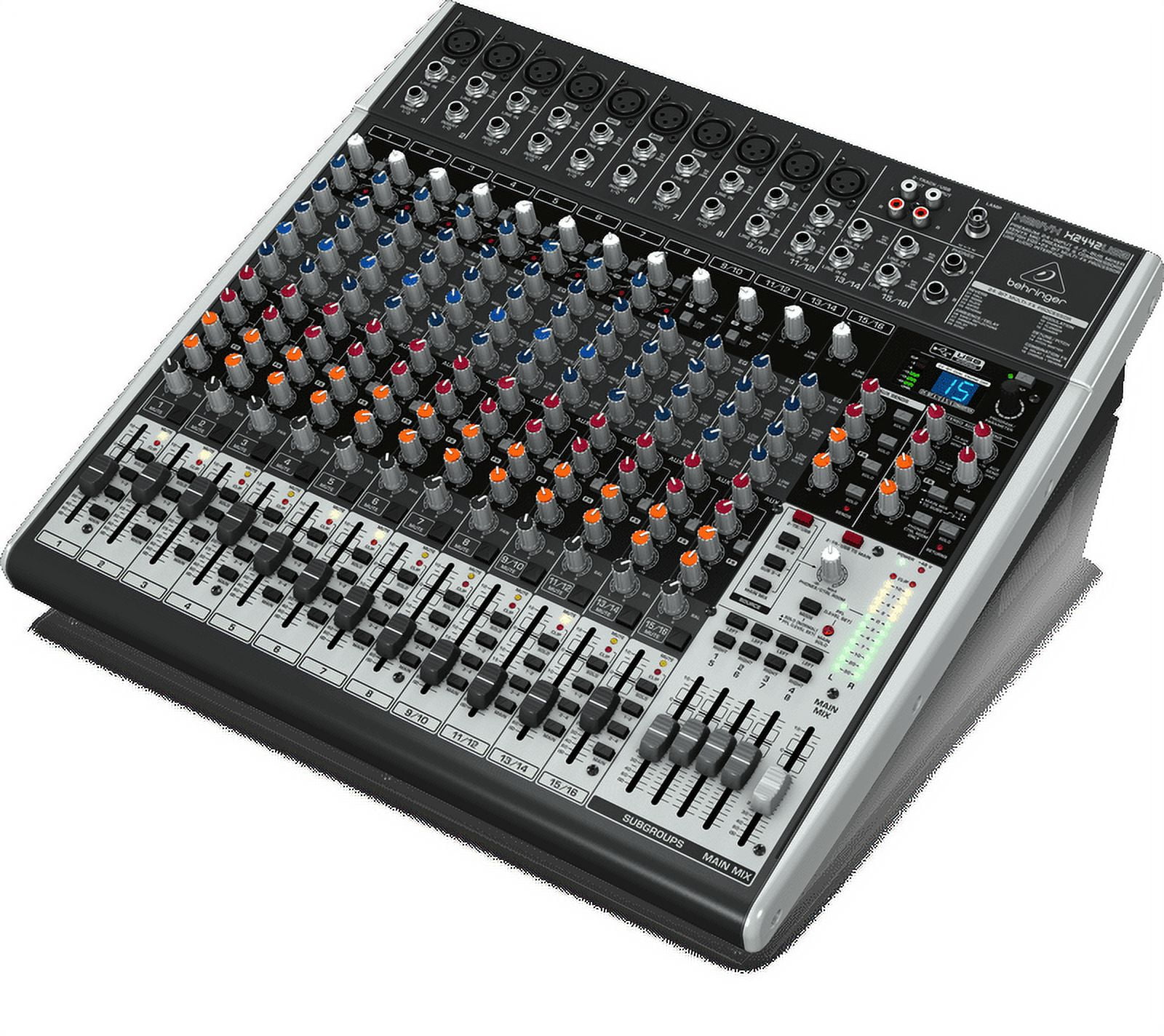 Behringer X2442USB 24-Input 4/2-Bus Mixer USB Audio Interface w/ XENYX ...