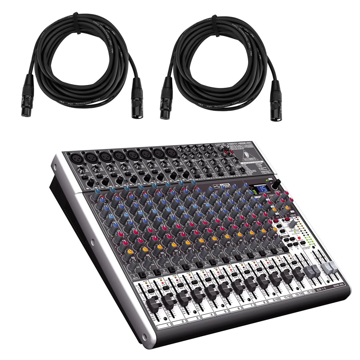 Behringer XENYX X2222USB Premium 22-Input 2/2-Bus Mixer with XENYX Mic ...