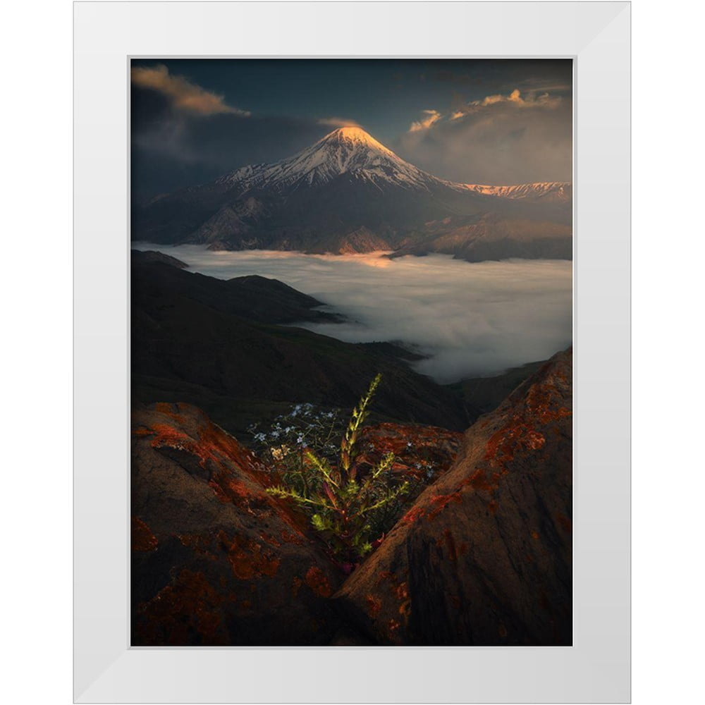 Behzad, Majid 15x18 White Modern Wood Framed Museum Art Print Titled ...