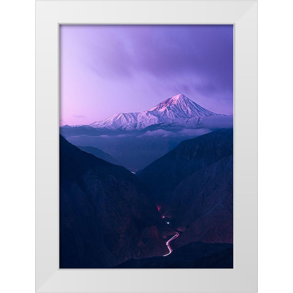 Behzad, Majid 24x32 White Modern Wood Framed Museum Art Print Titled ...