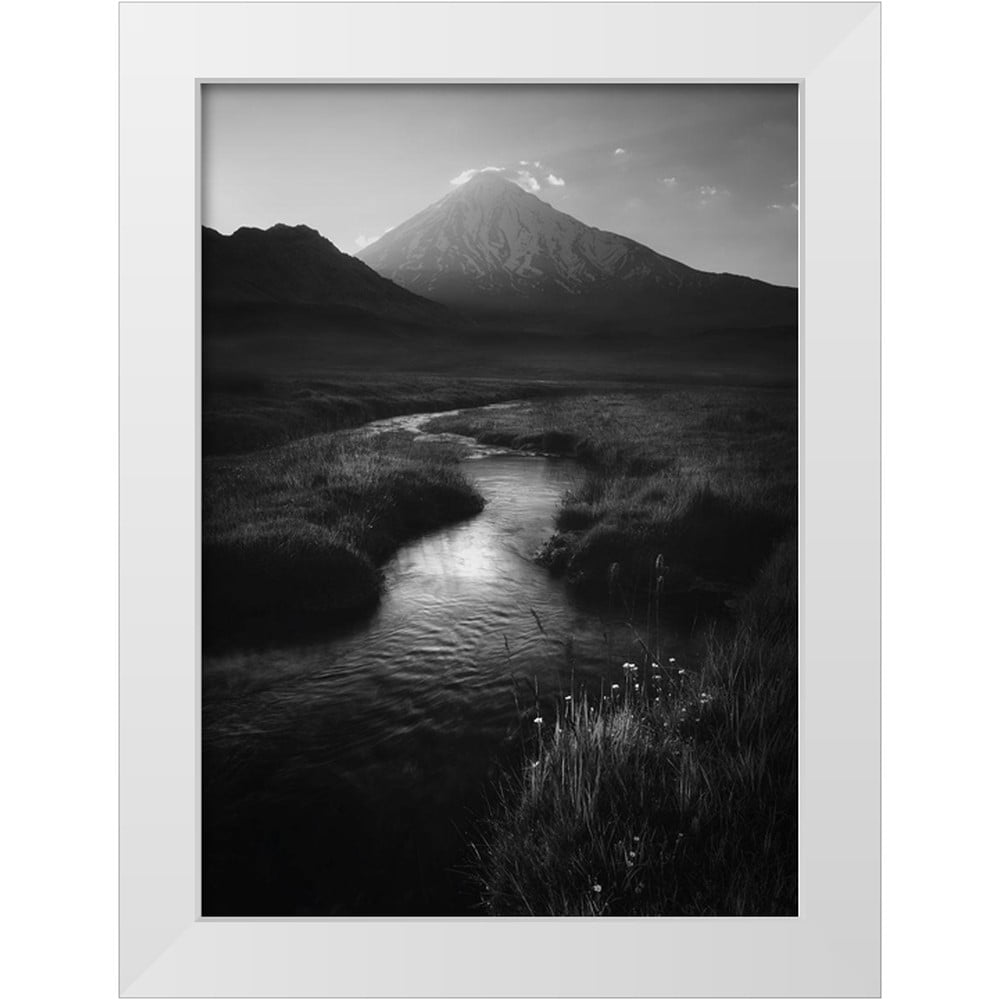 Behzad, Majid 24x32 White Modern Wood Framed Museum Art Print Titled ...