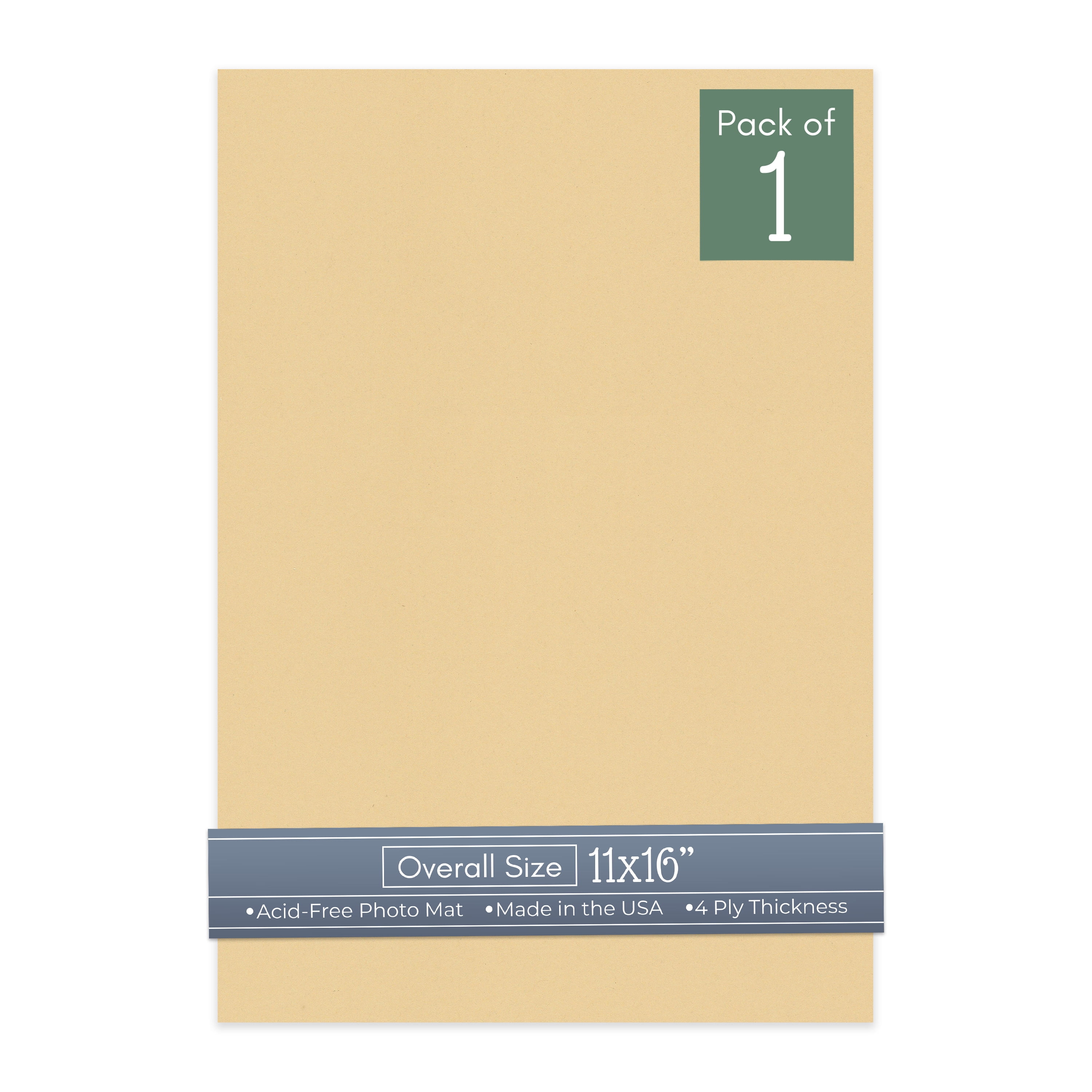 Beige 11x16 Uncut Art Mat Board - No Opening - 1 Mat - Walmart.com