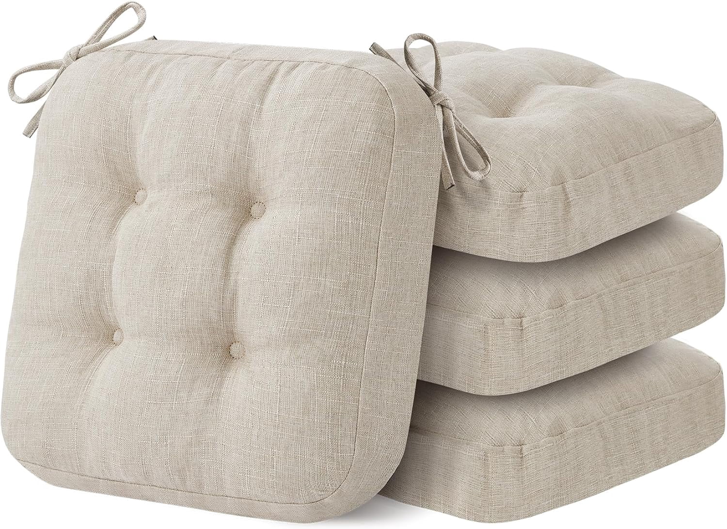 Chair Cushions, Memory Foam Dining Chair Cushions, Tufted Indoor Chair ...