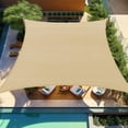 Beige 9'x18' Customized Rectangle Sun Shade Sail for Outdoor Backyard ...