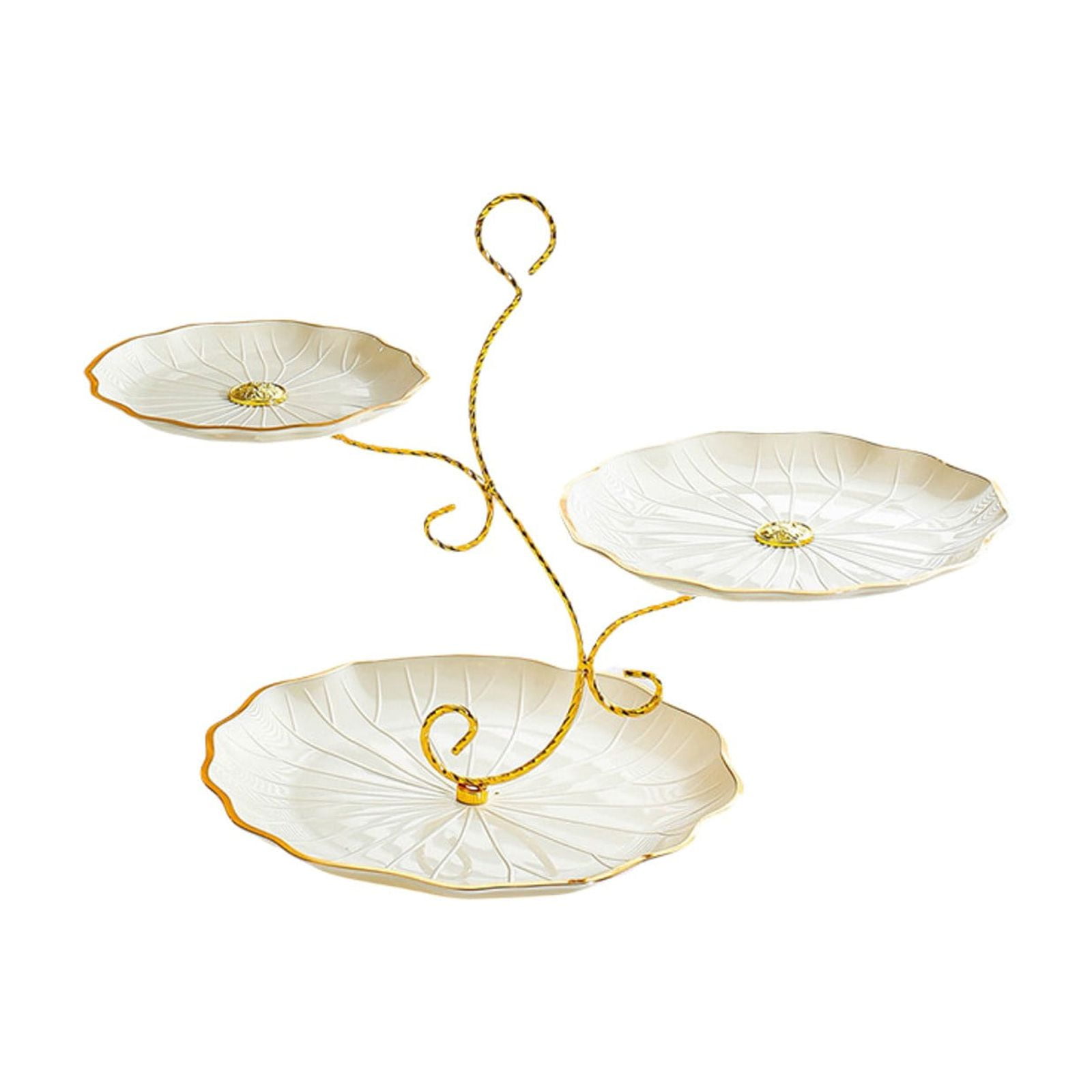 Beige A Multi Layer Fruit Tray For Home Living Room Three Layer Candy ...