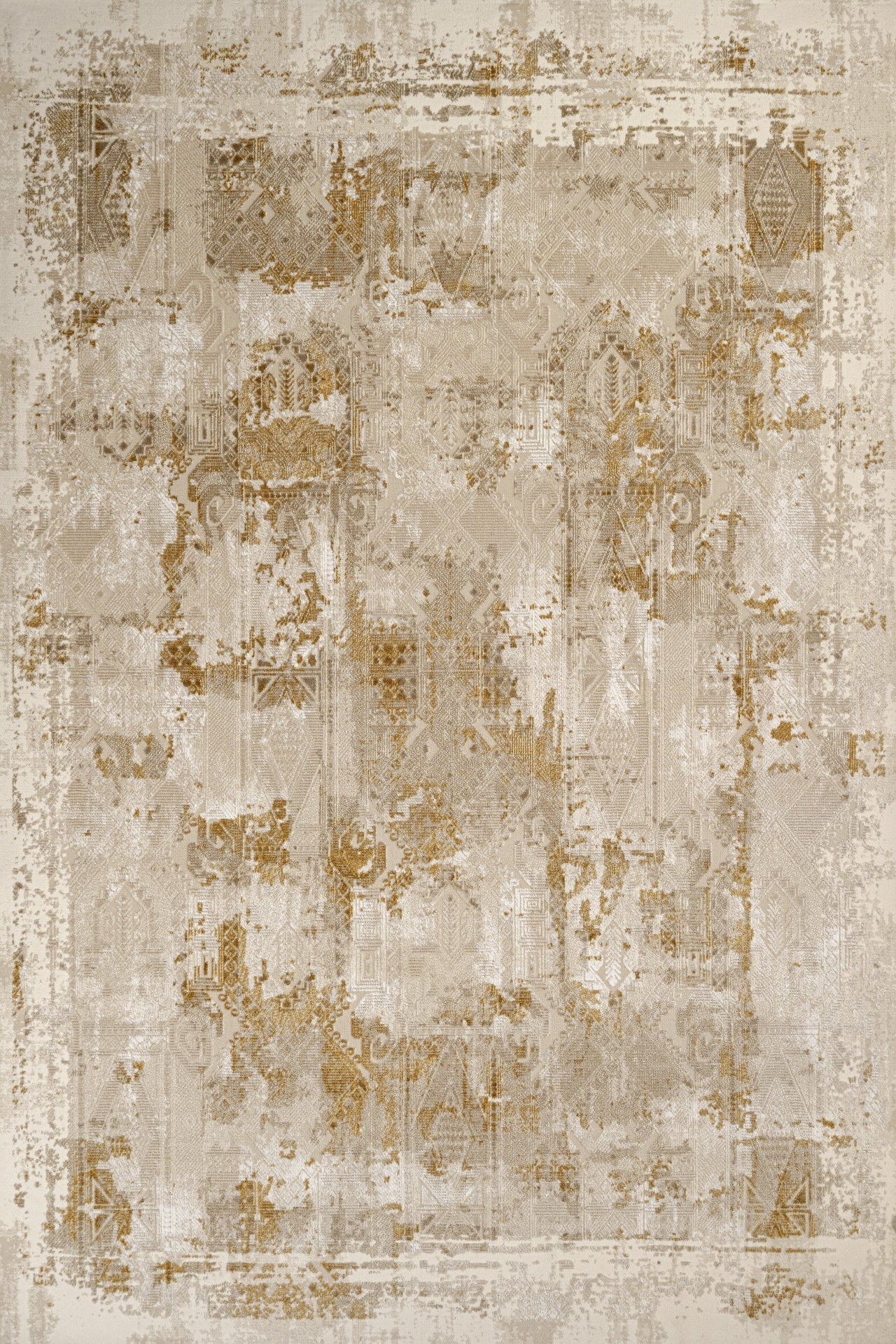 Beige Abstract Area Rugs for Living Room Washable Rugs Boho Moroccan ...