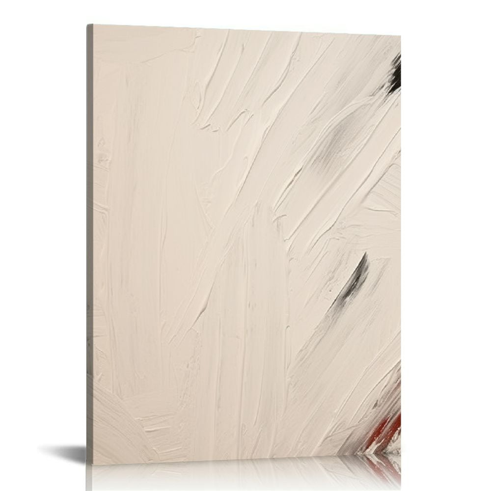 Beige Abstract Canvas Wall Art Boho Beige Neutral Prints White Beige ...