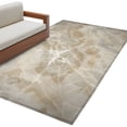 Beige Abstract Kitchen Runner Rug 2.7x5 Washable Runners for Hallway ...
