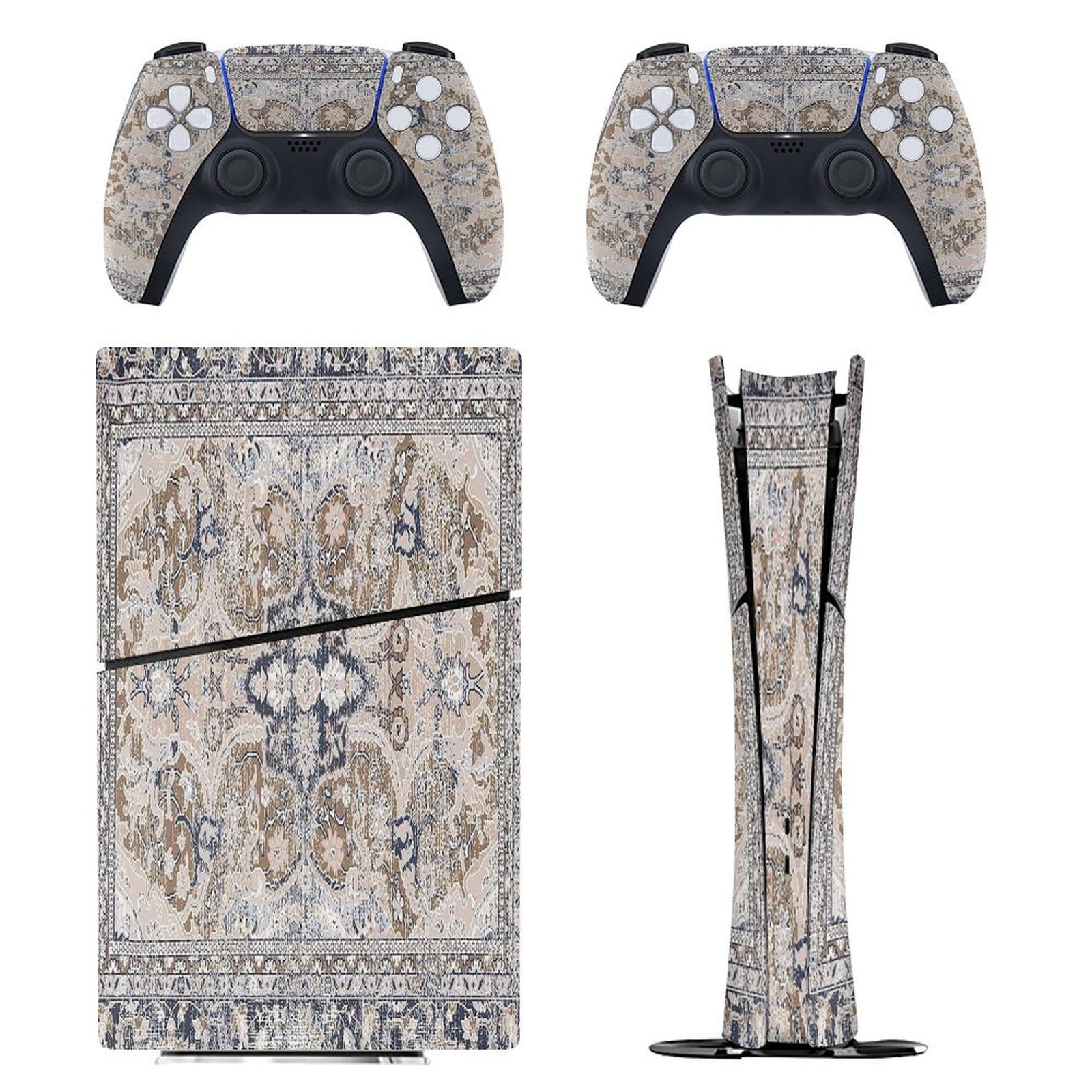 Beige And Blue Dvin PS5/PS5 Pro/PS5 Slim Digital Disc Skin Sticker For ...
